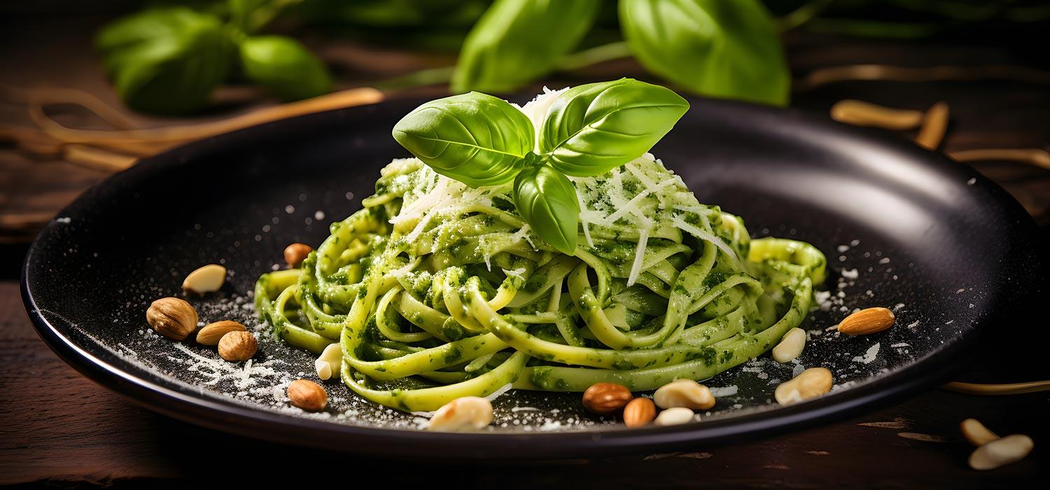 Linguine al pesto genovese